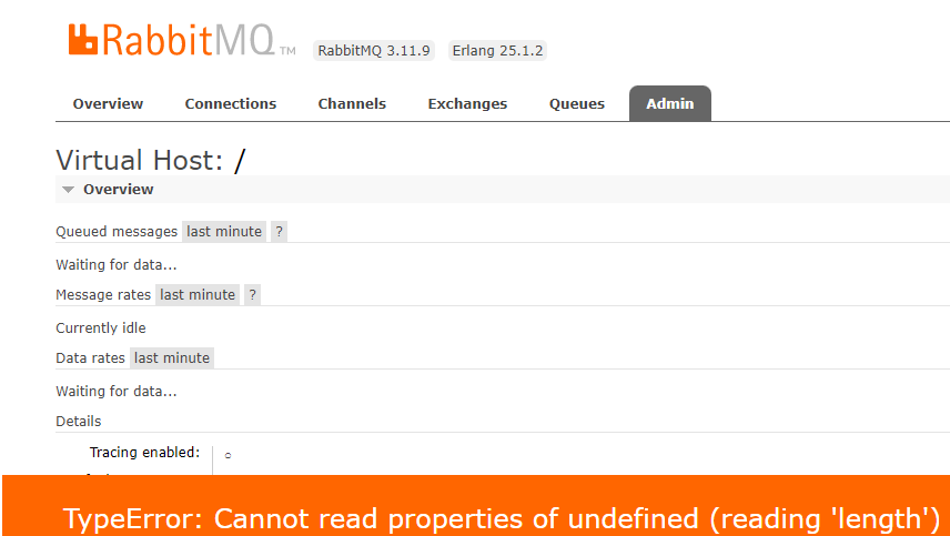 Typeerror On Management Ui Vhost Page · Issue 7470 · Rabbitmq Rabbitmq Server · Github