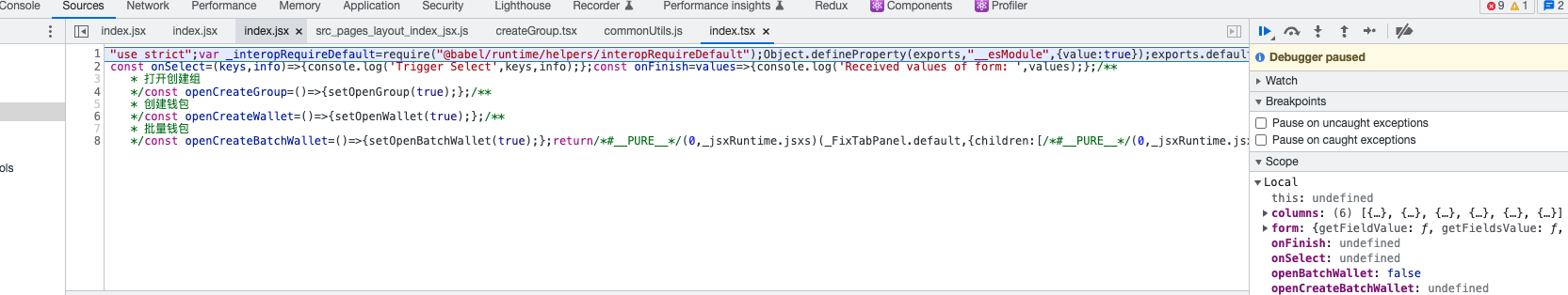 本地开发环境运行，debugger调试看不出来来源码 · Issue #86 · wkylin/pro-react-admin · GitHub