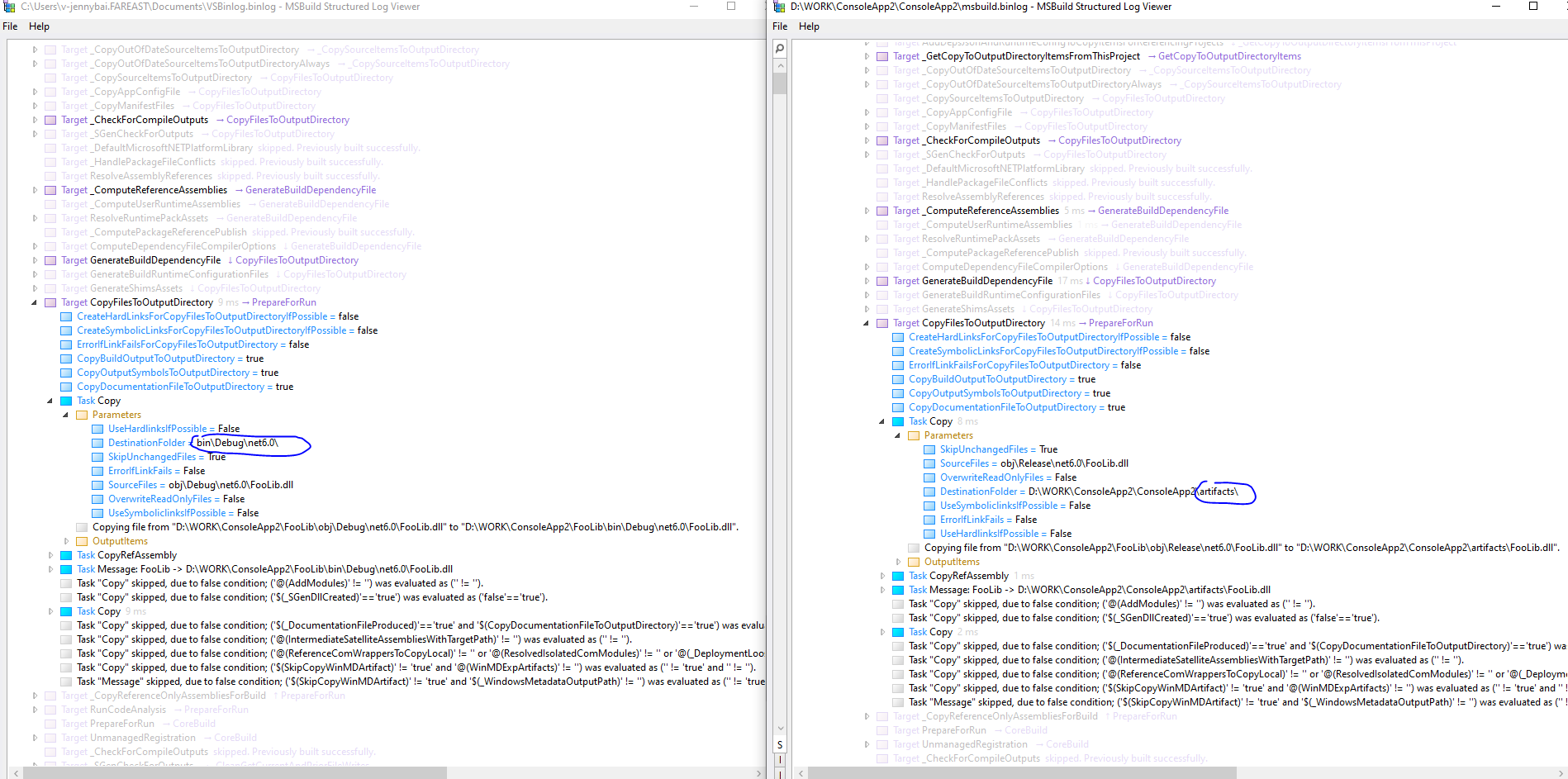Bug Destinationsubdirectory Not Working For Dotnet Build · Issue 8803 · Dotnetmsbuild