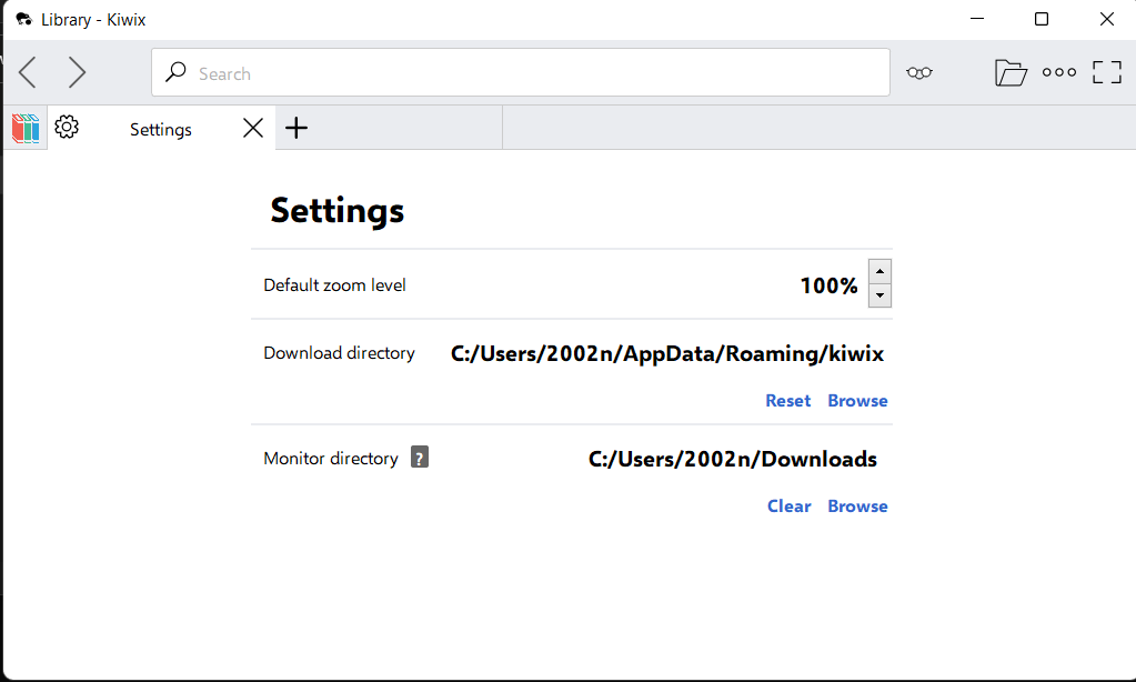 Latest kiwix-desktop on windows crashes on using monitor directory ...