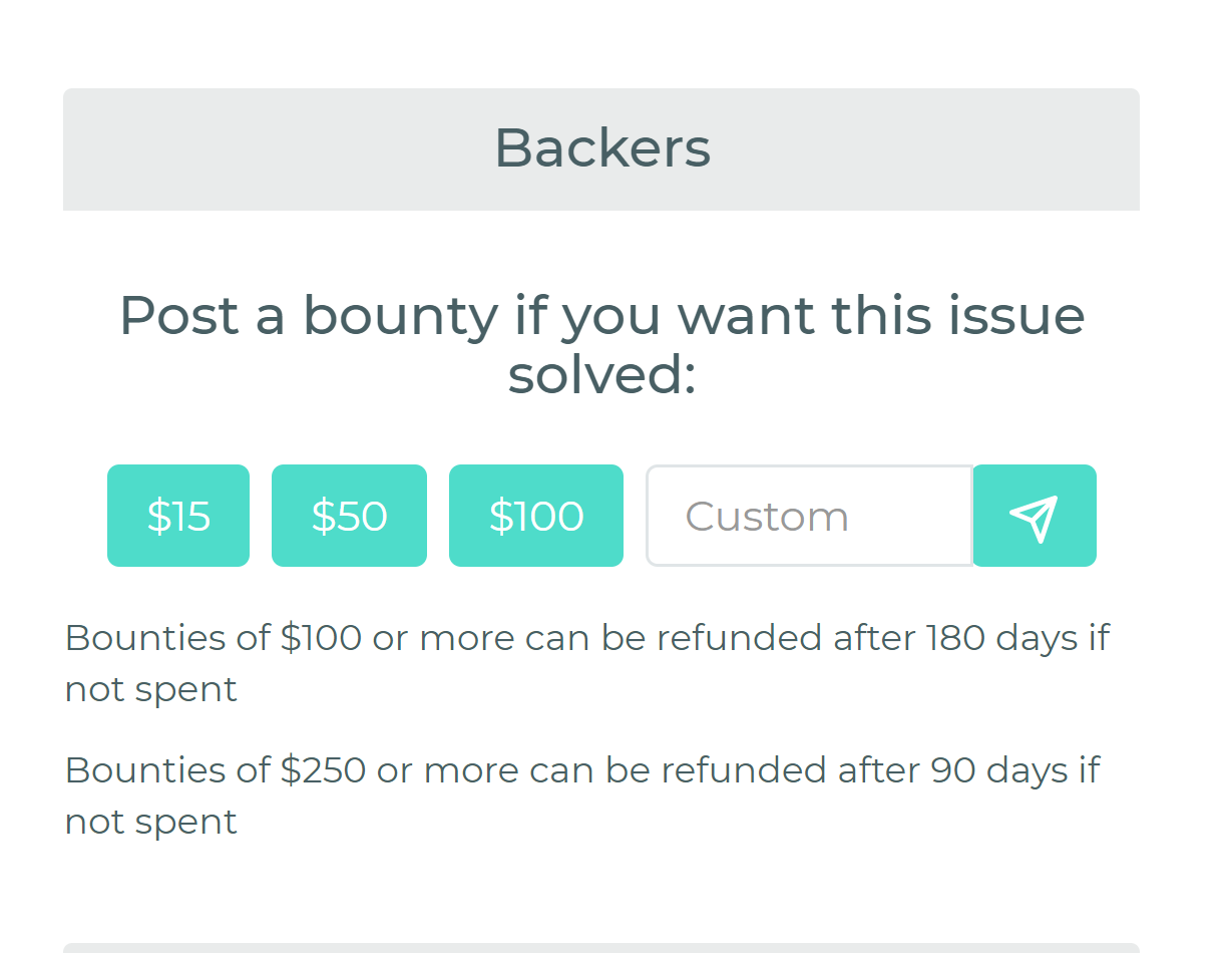 Clarify refund policy exactly where it matters · Issue #1126 · bountysource/core · GitHub