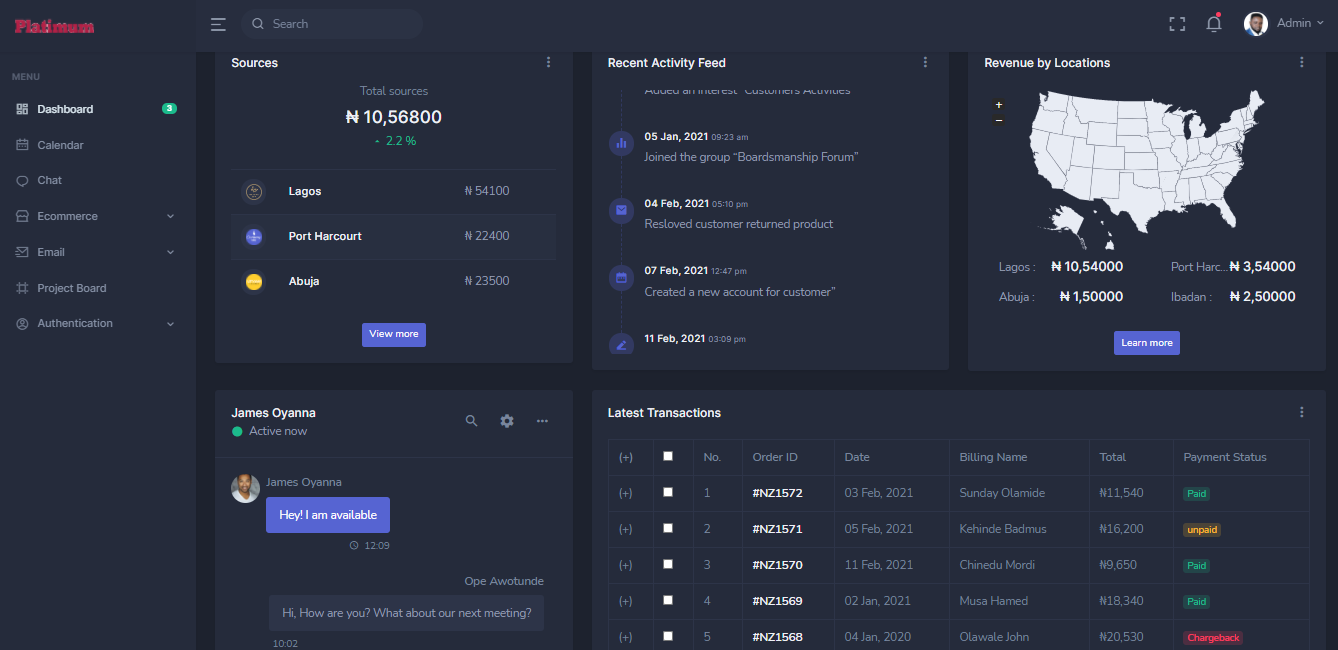 GitHub - jamesoyanna/platinum-dashboard: An ecommerce website dashboard application.