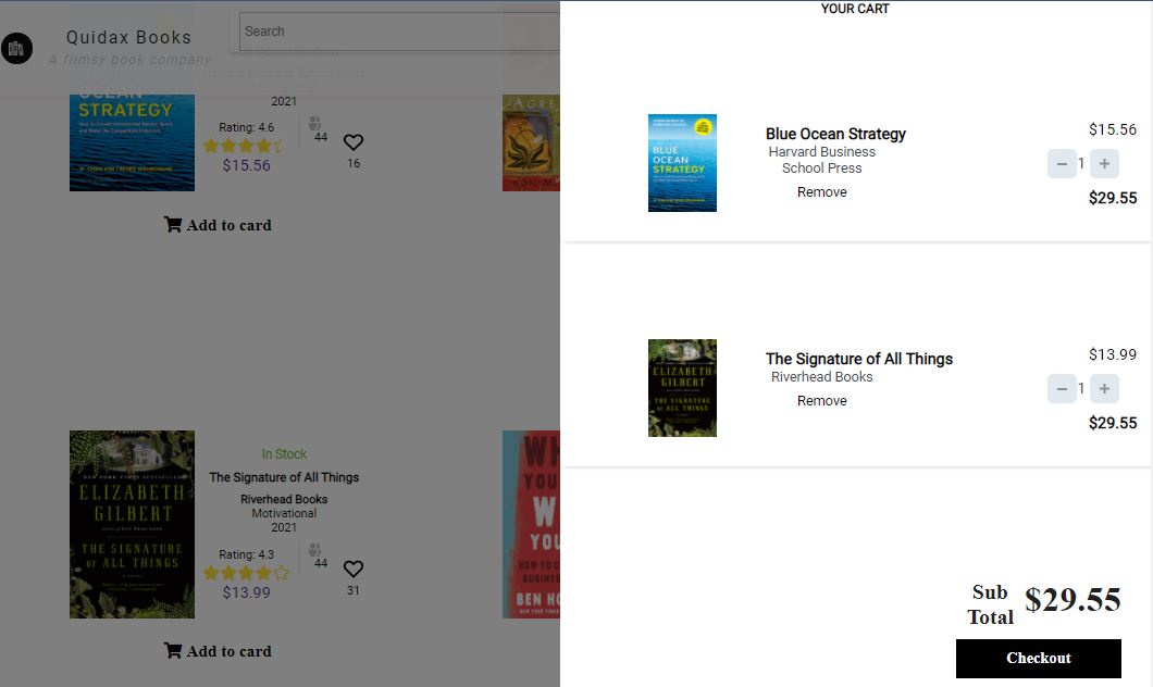 GitHub - jamesoyanna/QuidaxBook-App: A simple eCommerce book application built with React Js and ...