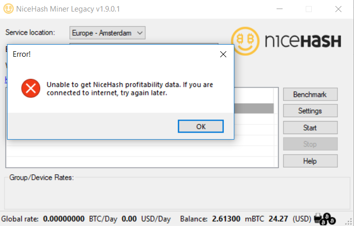 Unable to retreive nicehash profitability data · Issue #954 · nicehash/NiceHashMiner · GitHub