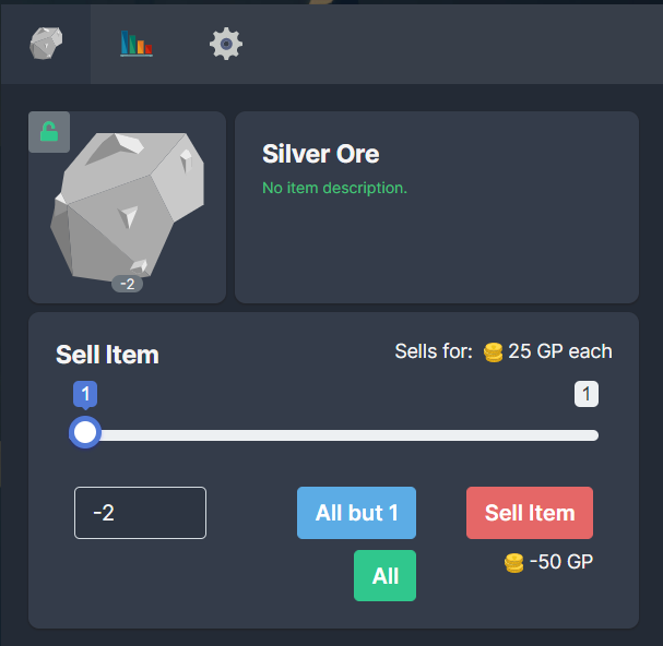 Negative amount of items in bank · Issue #1108 · MelvorIdle/melvoridle.github.io · GitHub
