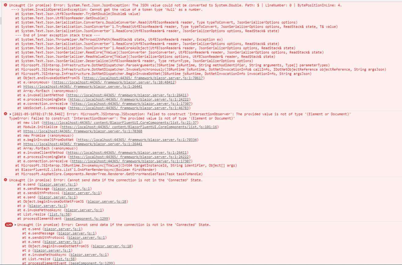 Error on DetailsList and DetailsListAuto · Issue #318 · BlazorFluentUI/BlazorFluentUI · GitHub