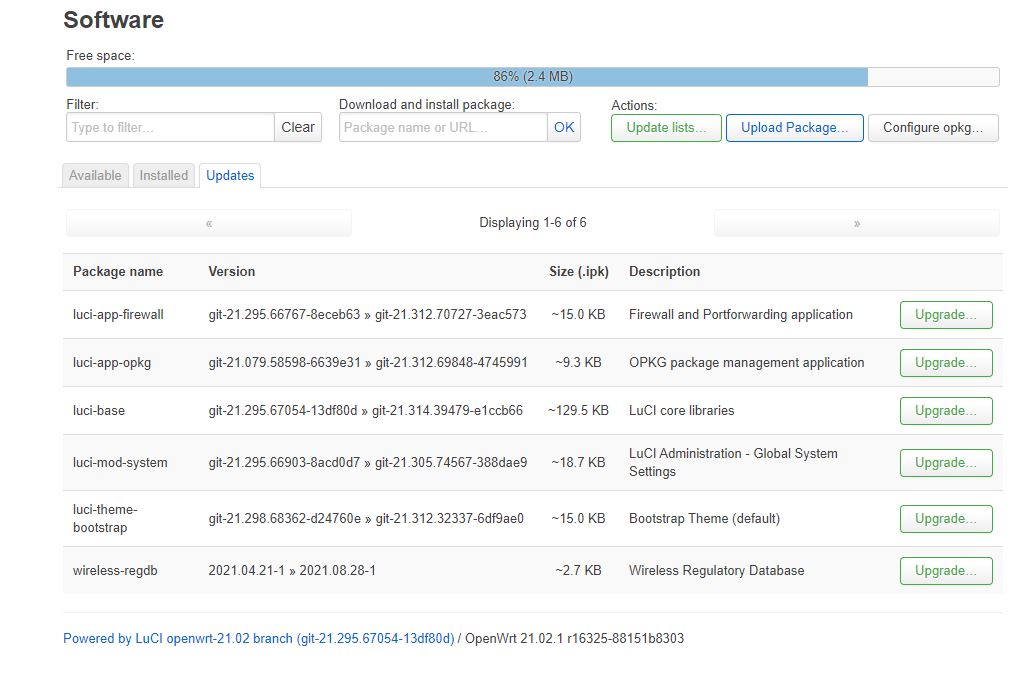 Add option to update all packages · Issue #5515 · openwrt/luci · GitHub