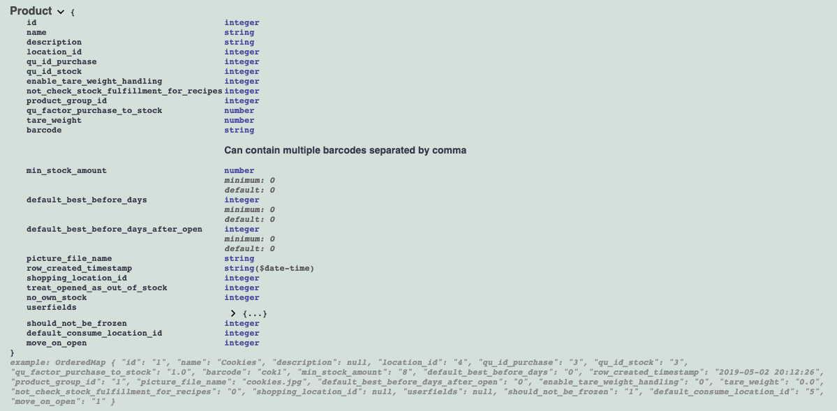 Bug: API endpoint /objects/products returns error for barcode and userfields · Issue #2023 ...