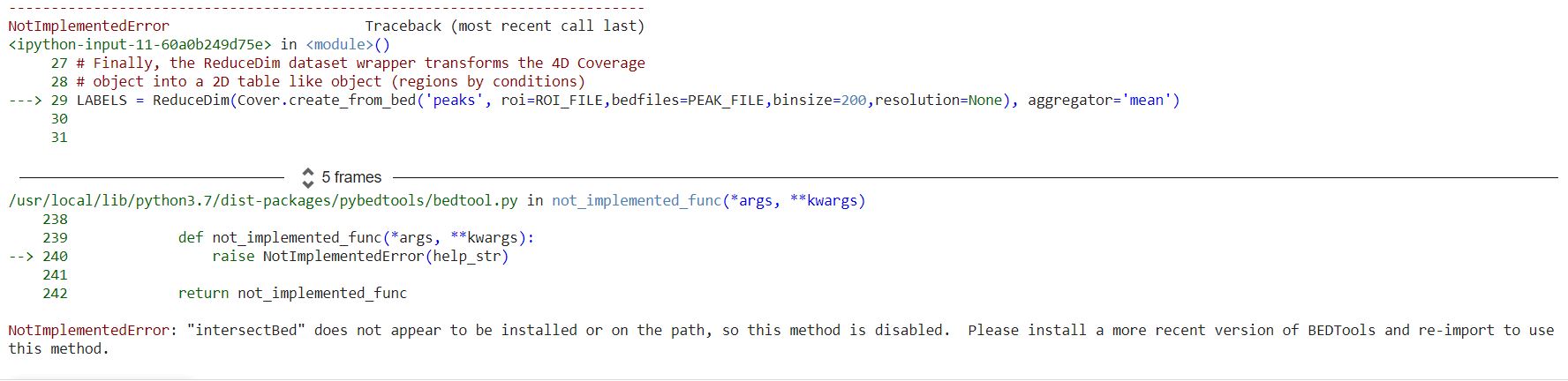 NotImplementedError: · Issue #1488 · samtools/samtools · GitHub