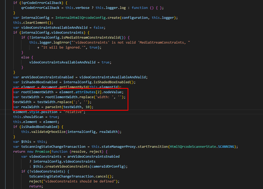 Applied width of the scanner is "0" · Issue #362 · mebjas/html5-qrcode ...