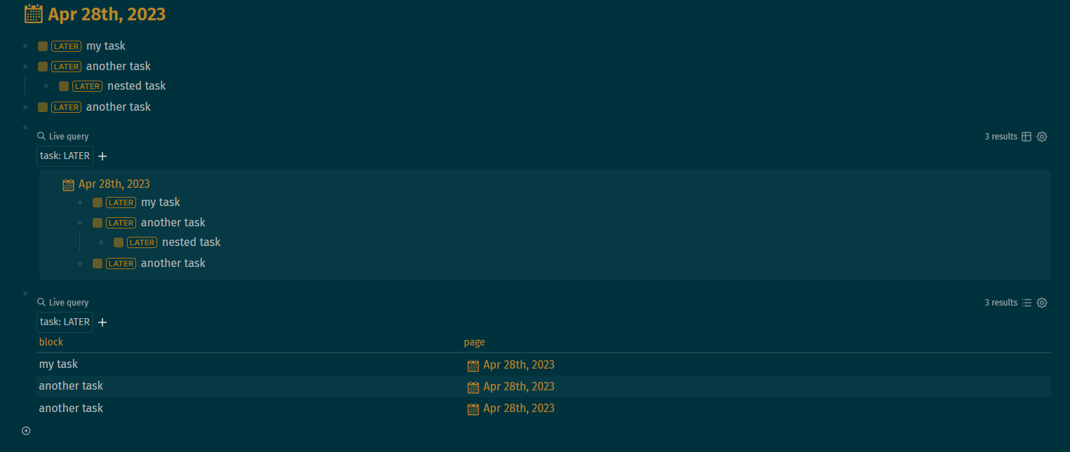Nested tasks do not appear in query · Issue #9265 · logseq/logseq · GitHub