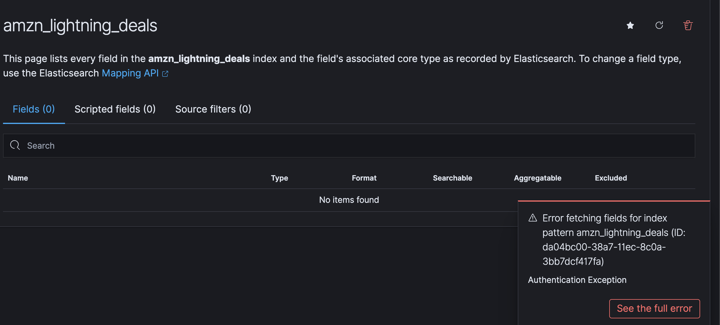 Error fetching fields for index pattern · Issue #116763 · elastic/kibana · GitHub