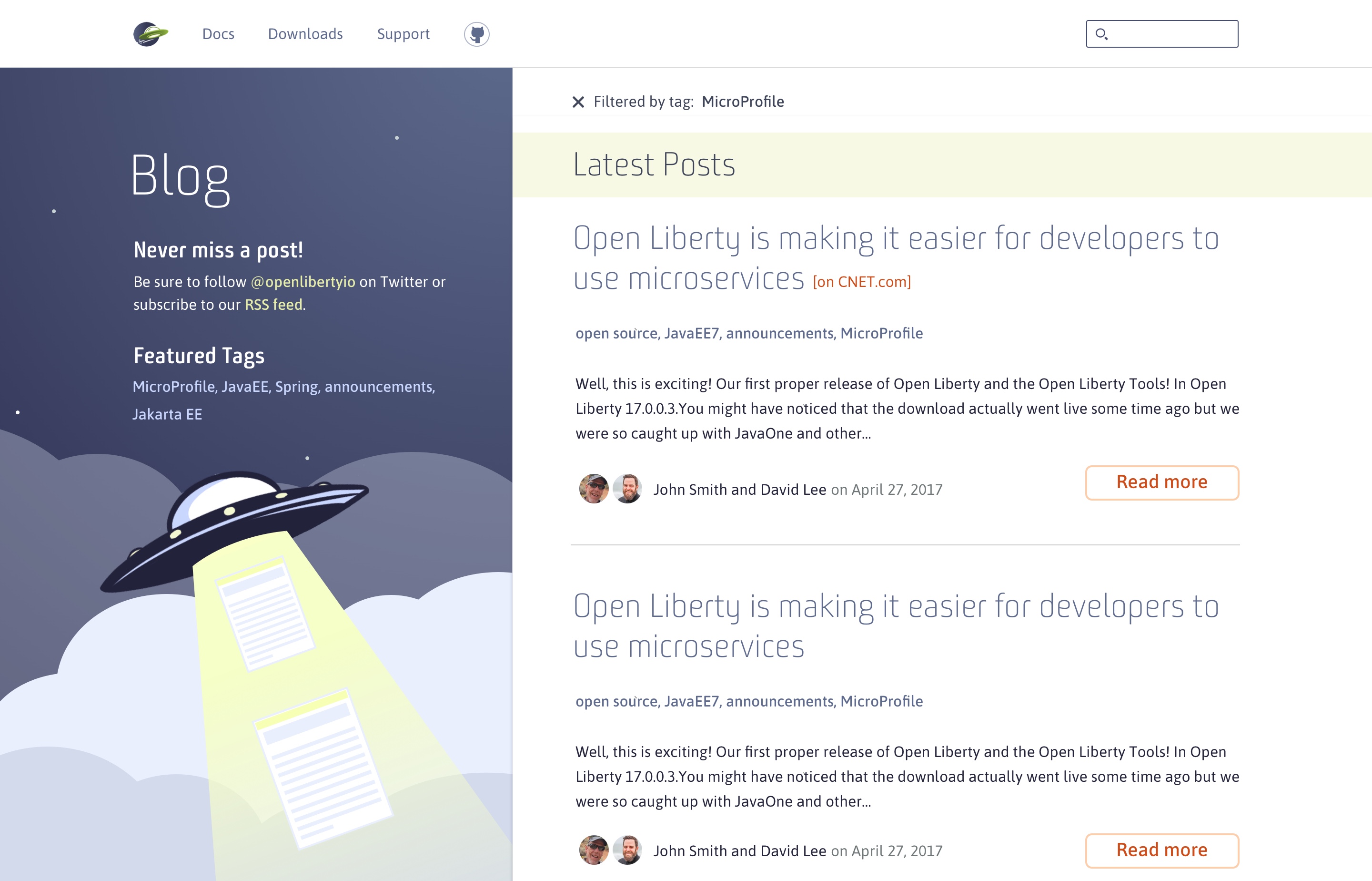 Exposing Tags on Blog Cards · Issue #1213 · OpenLiberty/openliberty.io · GitHub