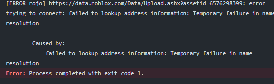 Rojo upload error · Issue #515 · rojo-rbx/rojo · GitHub
