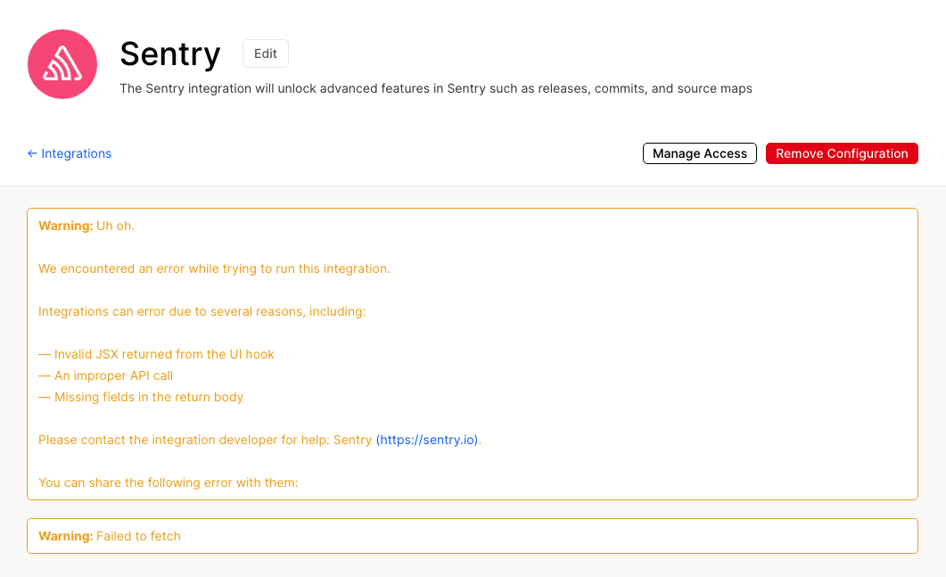 Vercel integration - error · Issue #23284 · getsentry/sentry · GitHub