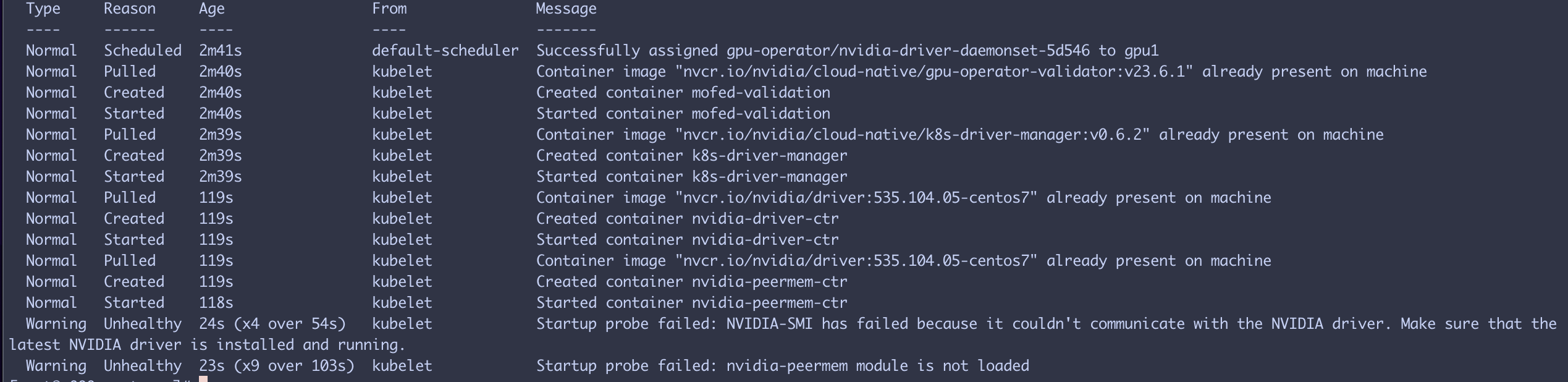 Cannot establish GPU-operator with GDRDMA · Issue #588 · NVIDIA/gpu-operator · GitHub