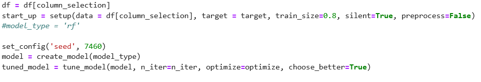 [BUG]Tuned_model does not return most optimized model · Issue #1987 · pycaret/pycaret · GitHub