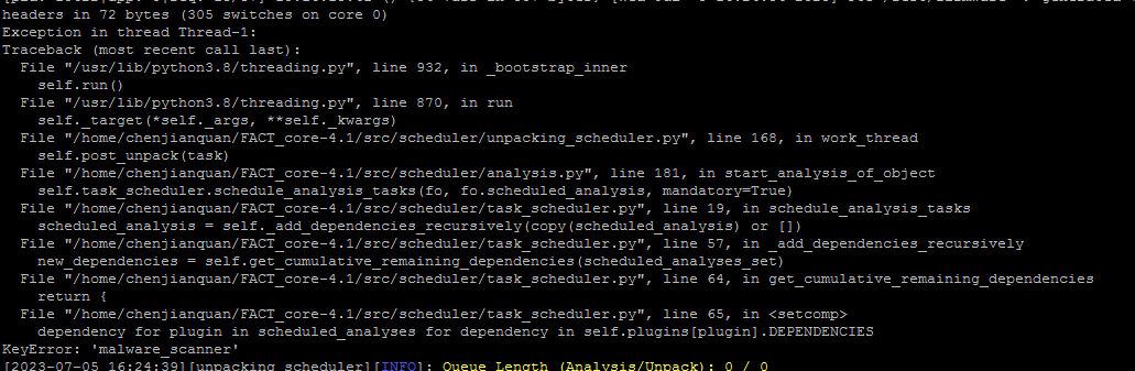 it stop at unpacking? · Issue #1071 · fkie-cad/FACT_core · GitHub