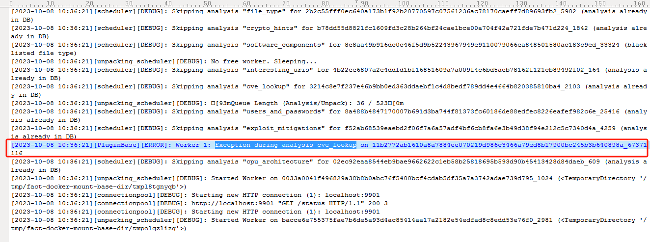 Exception During Analysis Cve Lookup？ · Issue 1137 · Fkie Cad Fact Core · Github