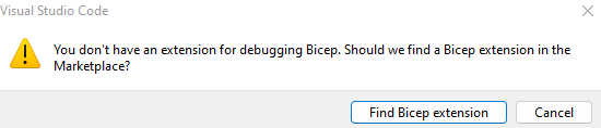 Bicep Extension Is Installed But Vscode Reports As Not Found Windows 11 · Issue 158768