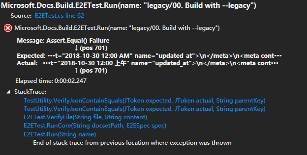 The E2e Test ‘build With Legacy Failed In Chinese Environment · Issue 4655 · Dotnetdocfx 