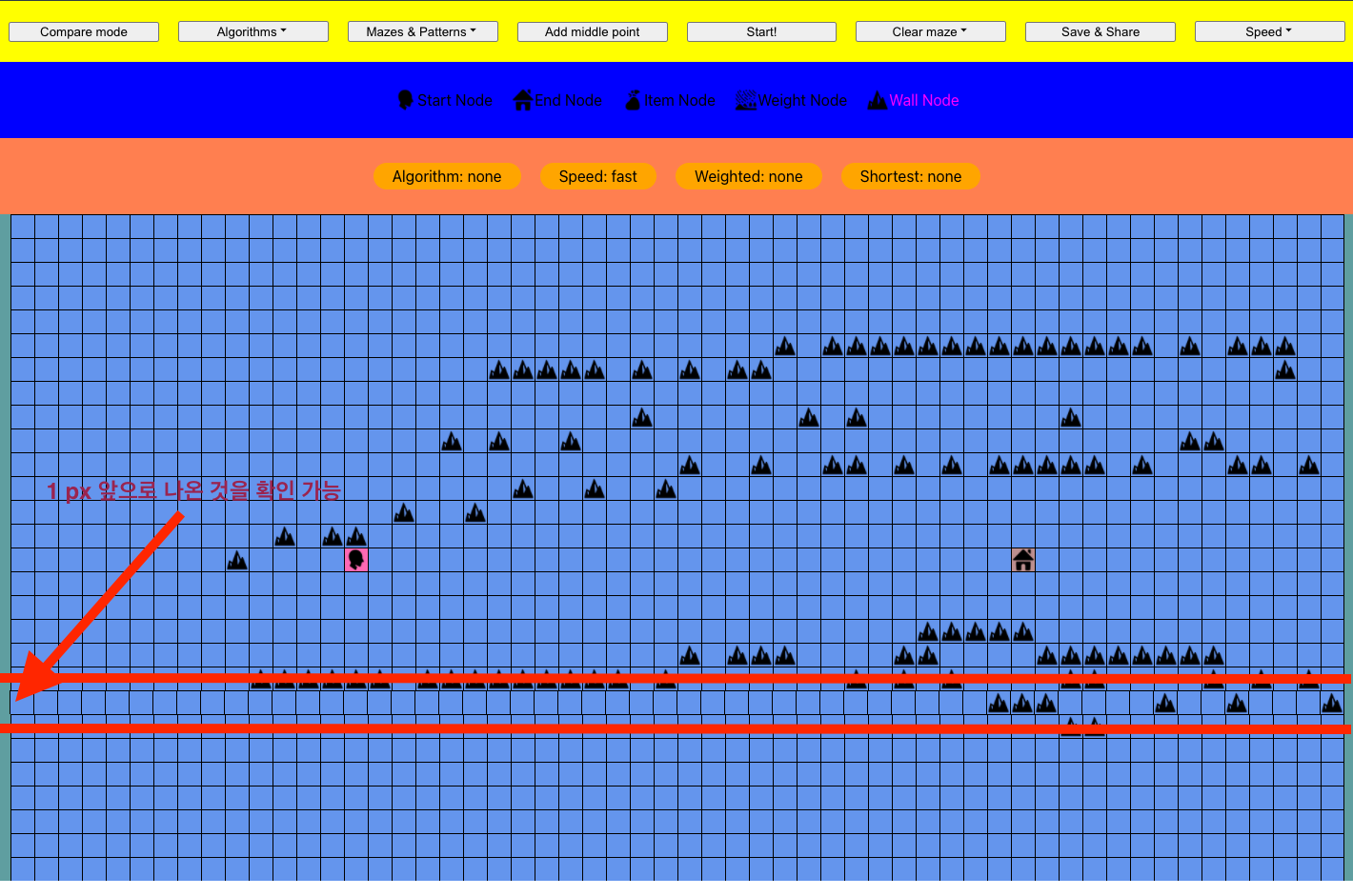 Sometime Node component css is broken 1px · Issue #19 · MazeRunner-PathfindingVisualizer/maze ...