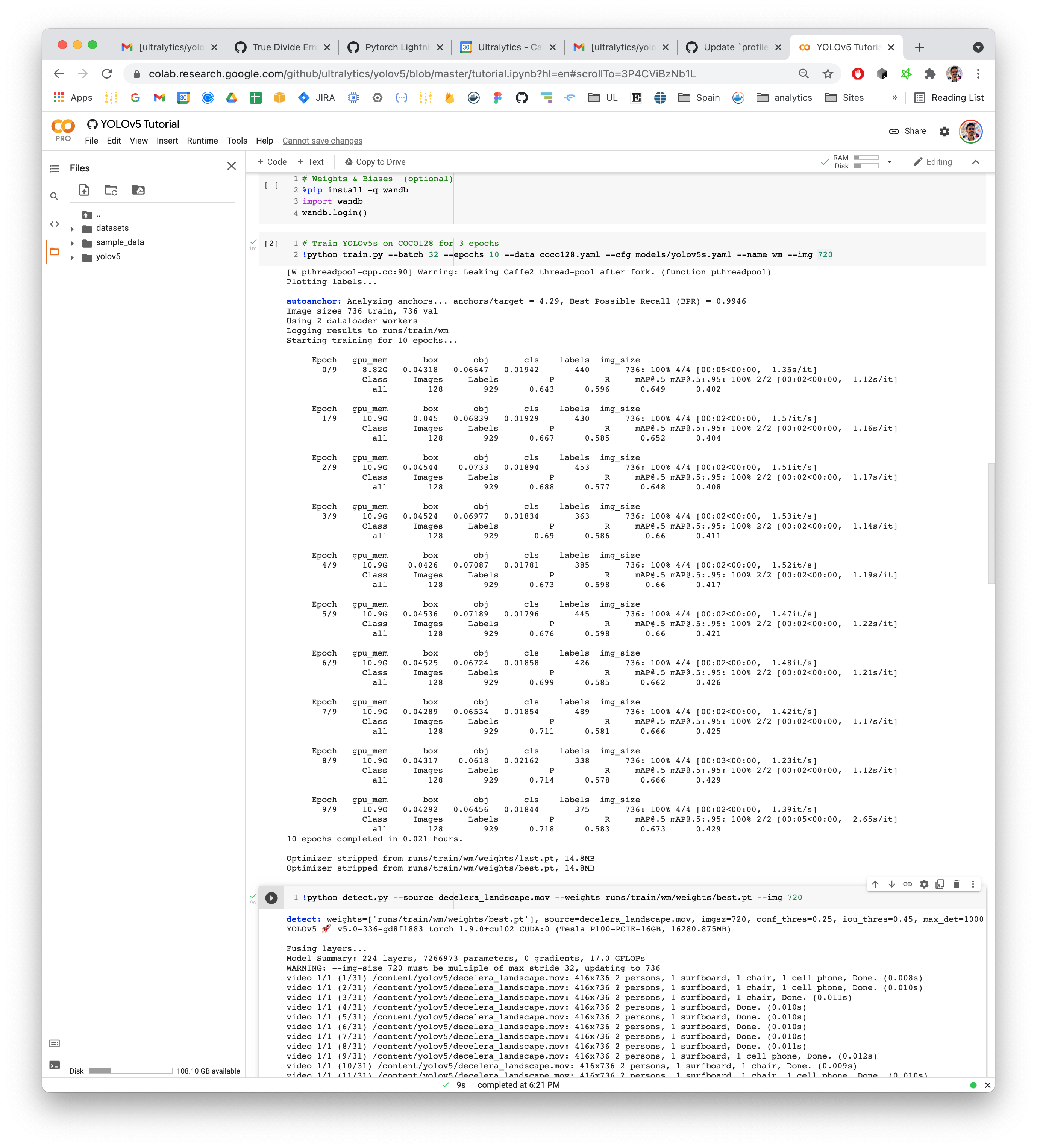 True Divide Error with Reproducible Code · Issue #4237 · ultralytics/yolov5 · GitHub