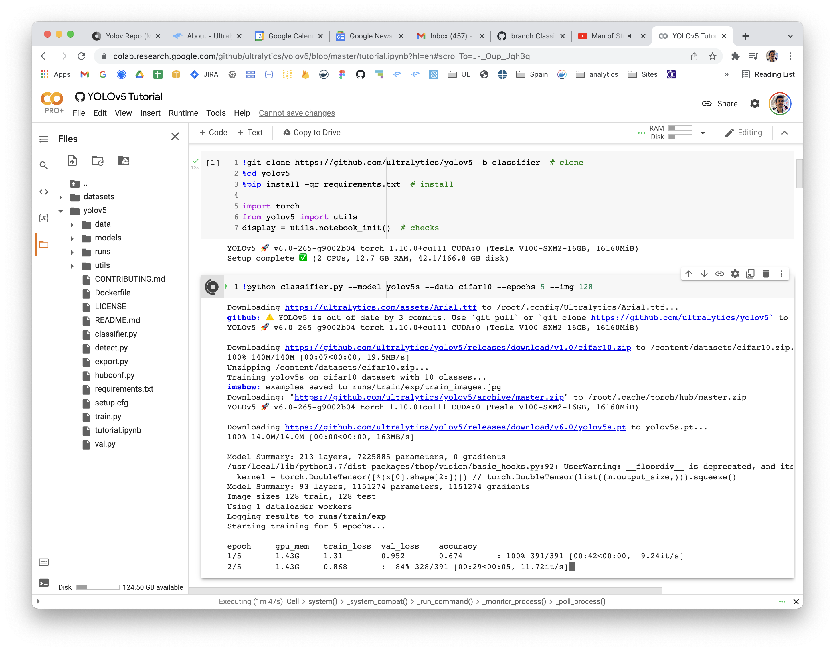 branch Classifier train with slow efficiency · Issue #6283 · ultralytics/yolov5 · GitHub