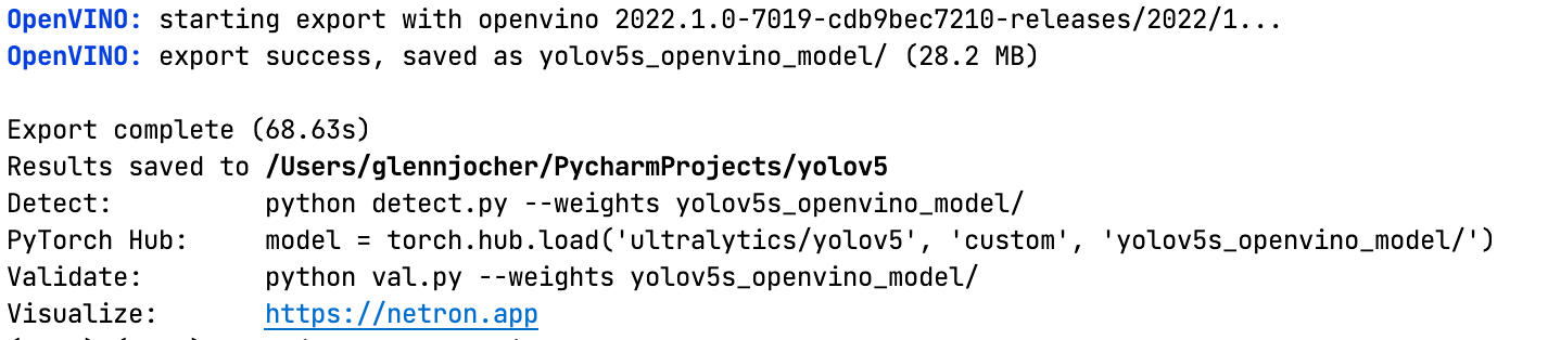 YOLOv5 Real Time Detection With OpenVINO · Issue #8154 · ultralytics/yolov5 · GitHub