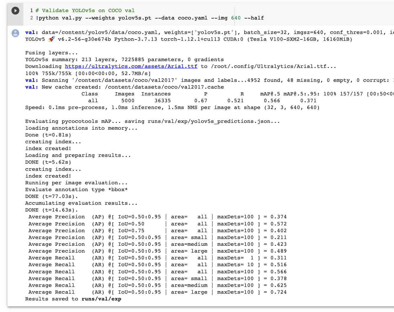 How do I get the official versions of map_small? · Issue #9855 · ultralytics/yolov5 · GitHub