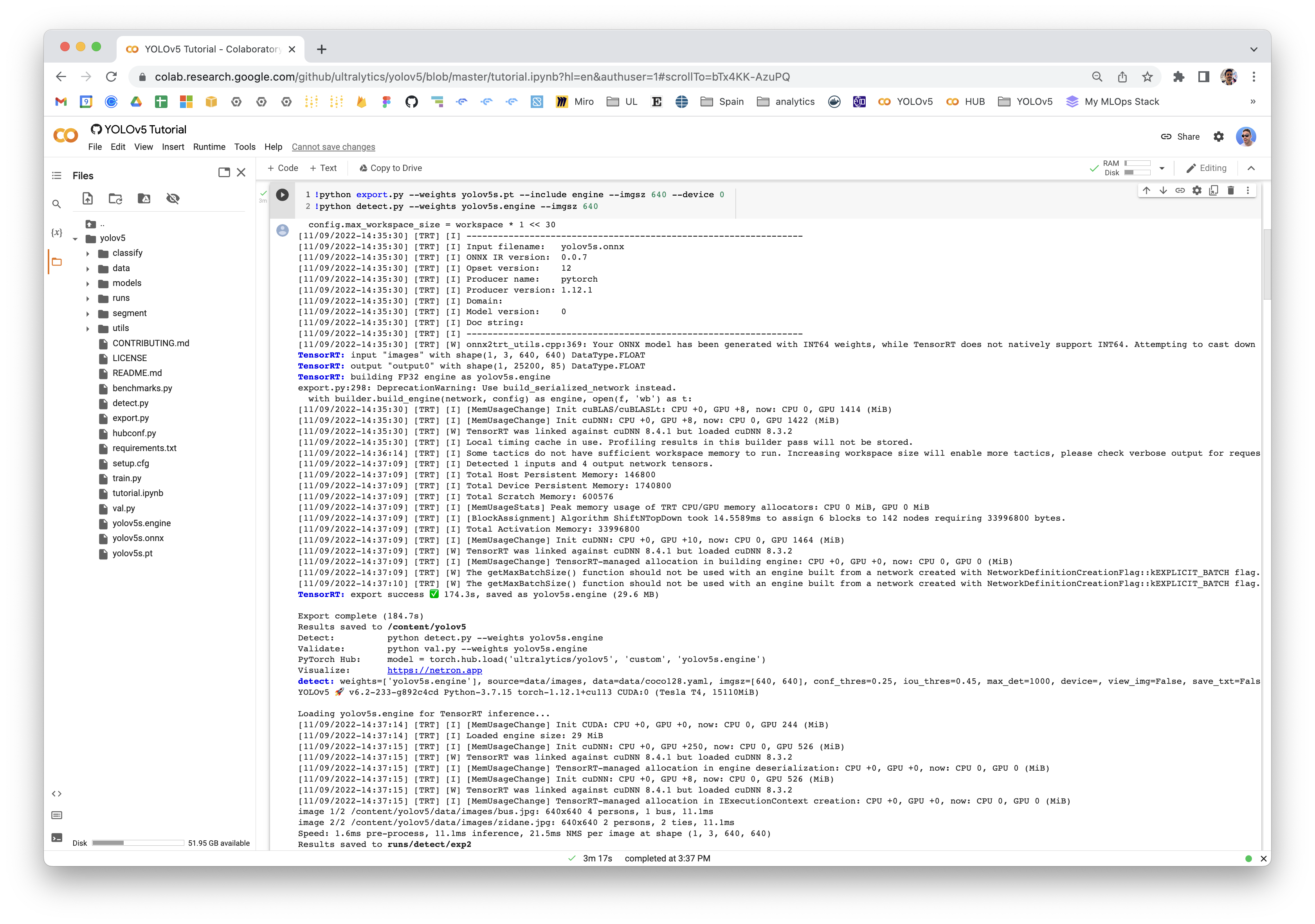 Using Engine File As Weight Argument Occur Error · Issue 10089 · Ultralyticsyolov5 · Github 4742