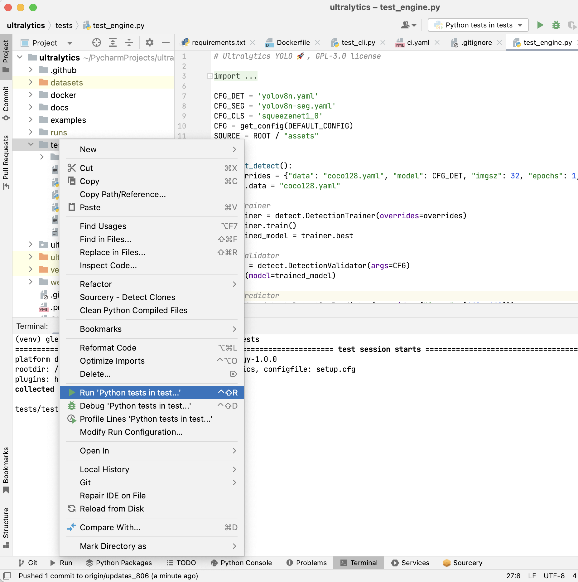 COCO8 and COCO8-seg Pytest and CI updates by glenn-jocher · Pull ...
