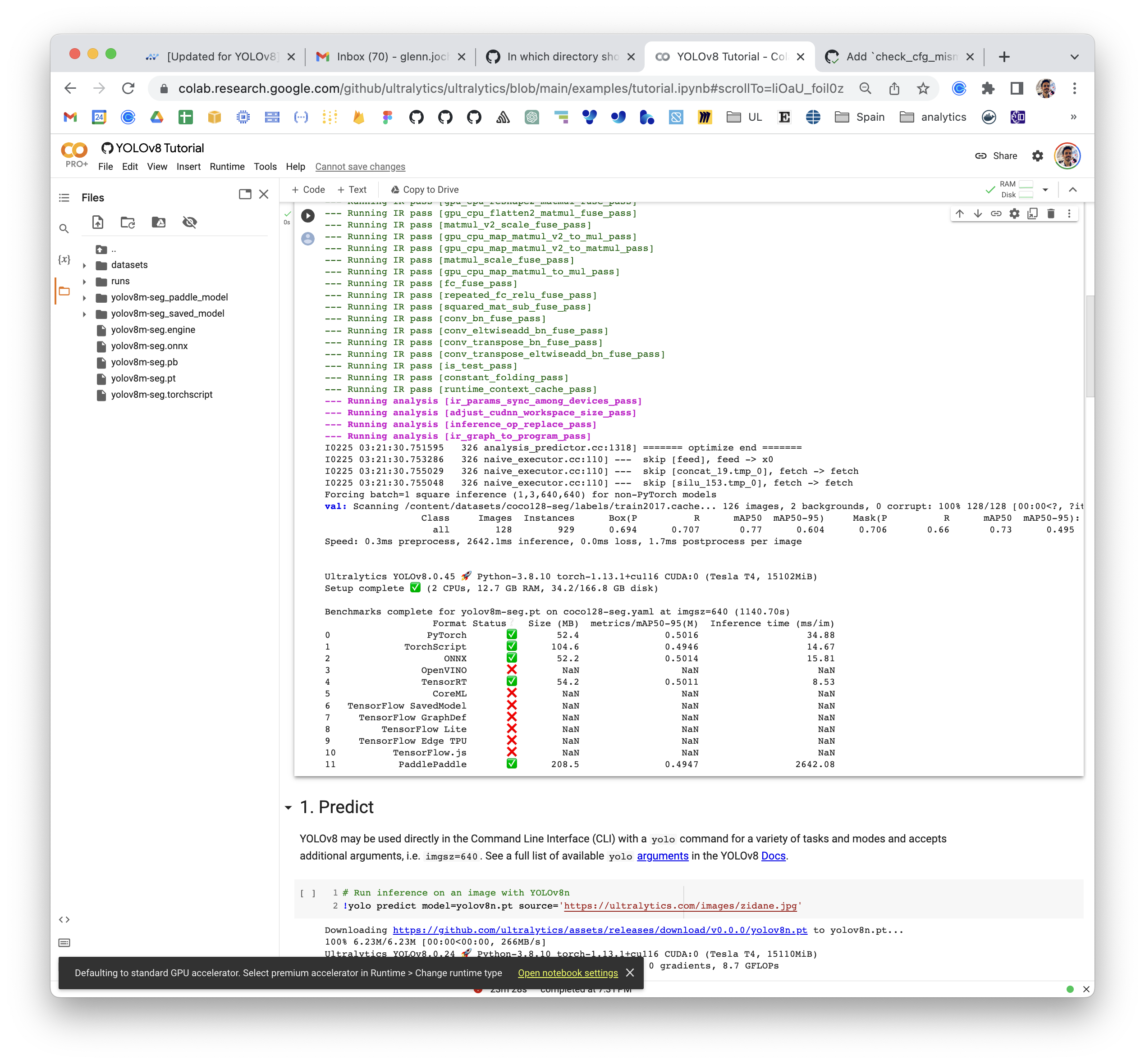 In which directory should benchmark be run? · Issue #1143 · ultralytics ...
