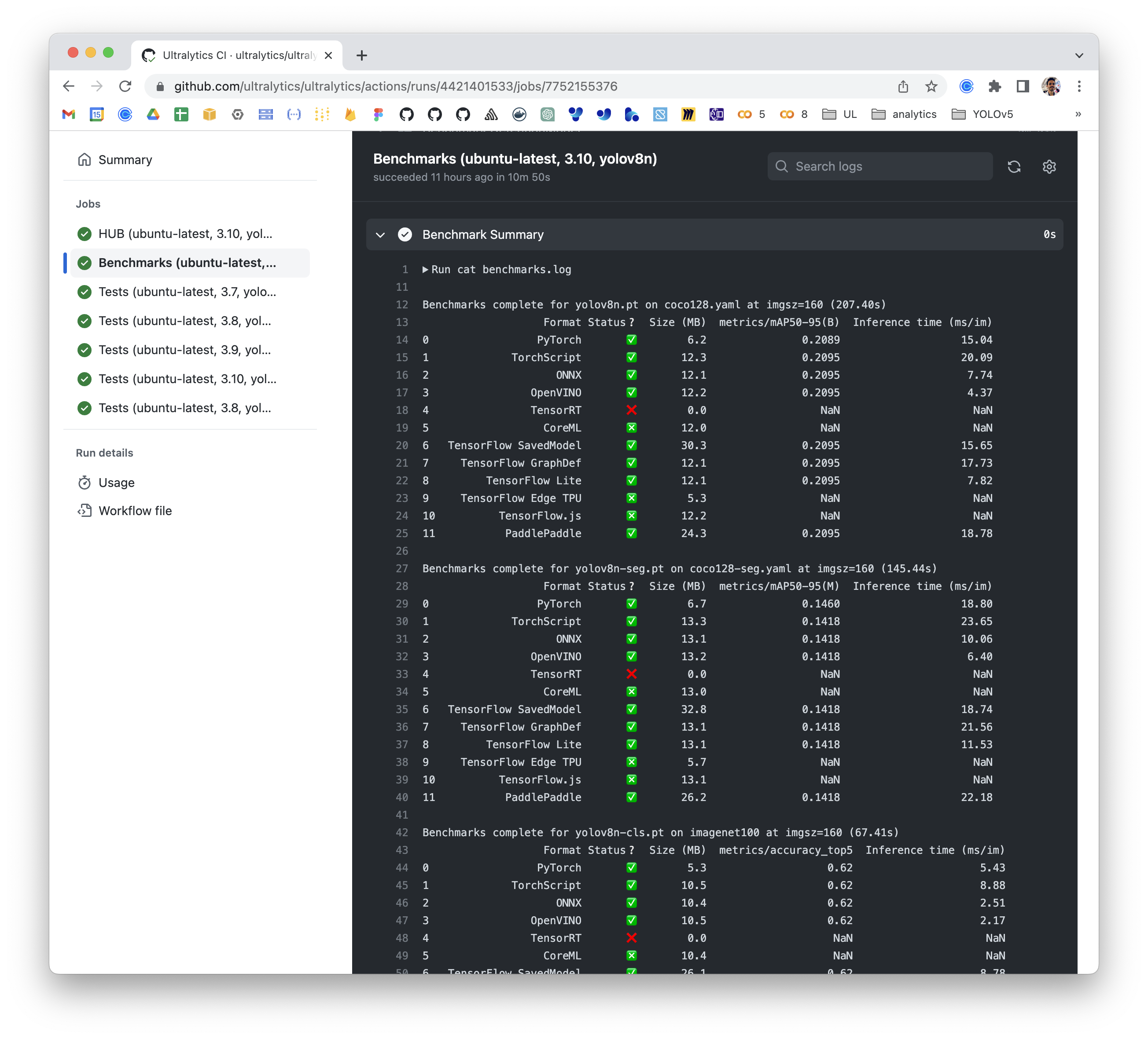 Issue with model.export(format="tflite") · Issue #1312 · ultralytics/ultralytics · GitHub