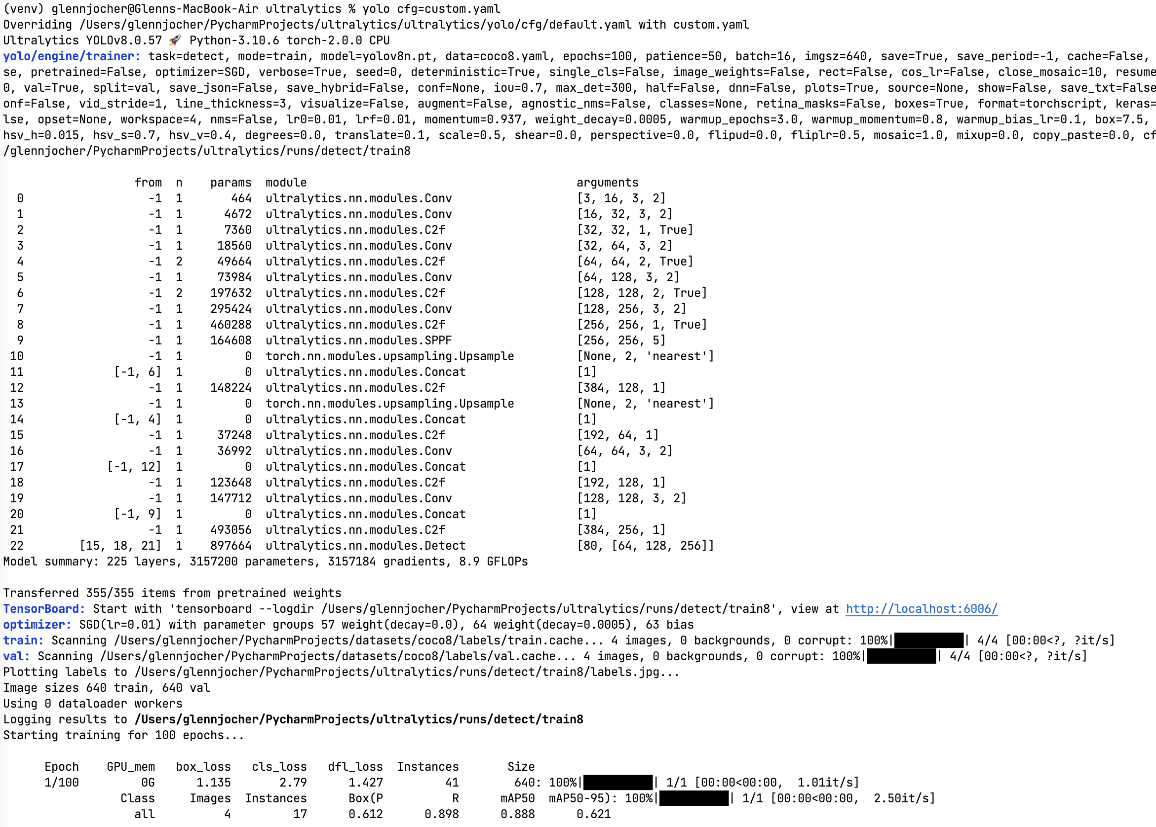 Issues related to modifying the v8/segment/train.py file · Issue #1635 · ultralytics/ultralytics ...