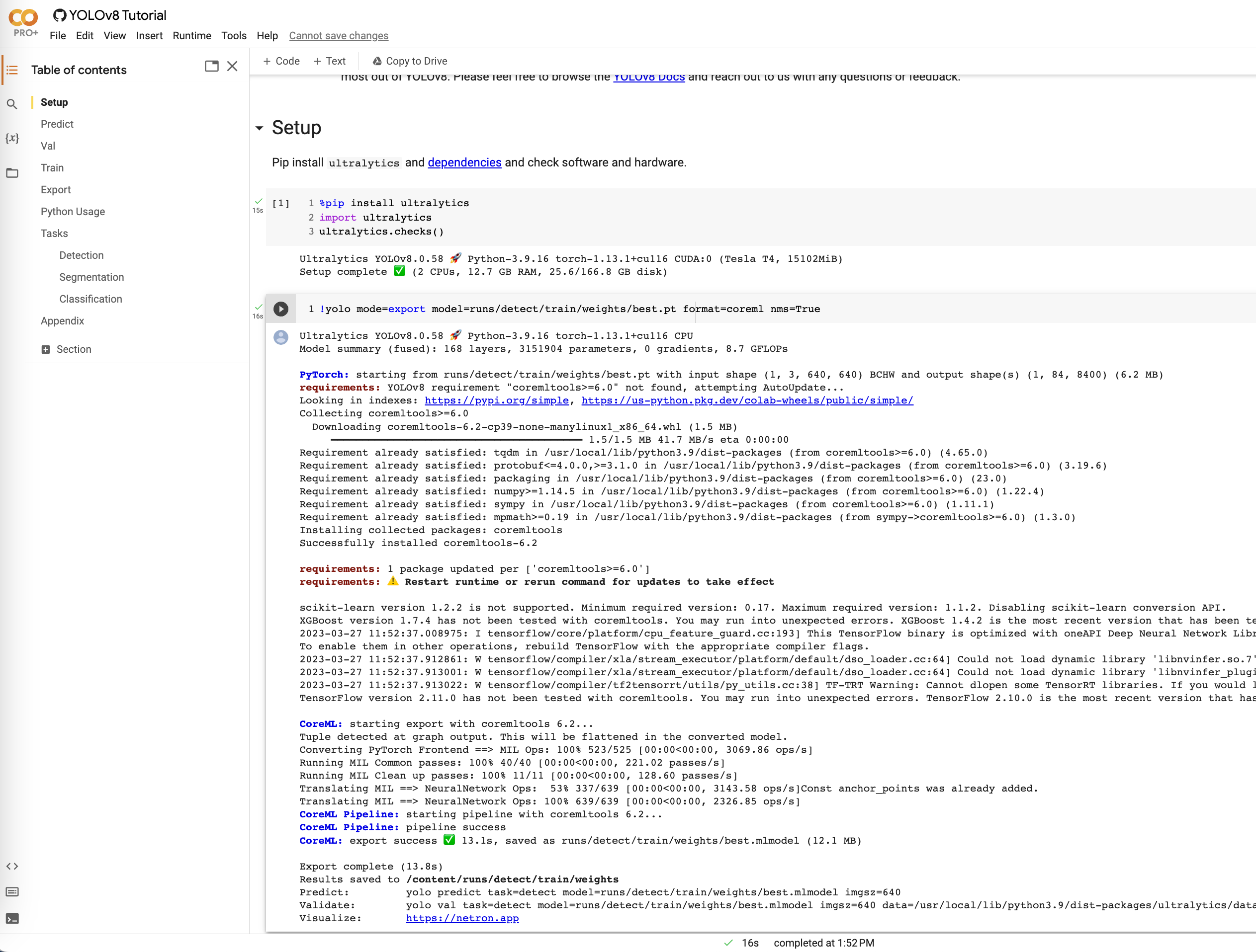 CoreML export failure: CoreML: export failure 12.0s: 1 names found for nc=8395 · Issue #1652 ...