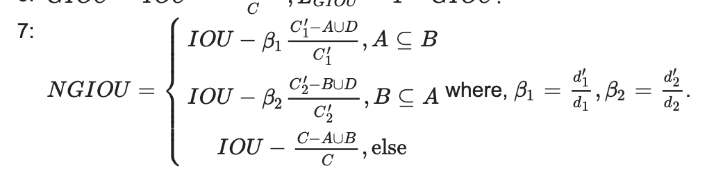 Implementing New Generalized Intersection Over Union (NGIoU) Loss by ...