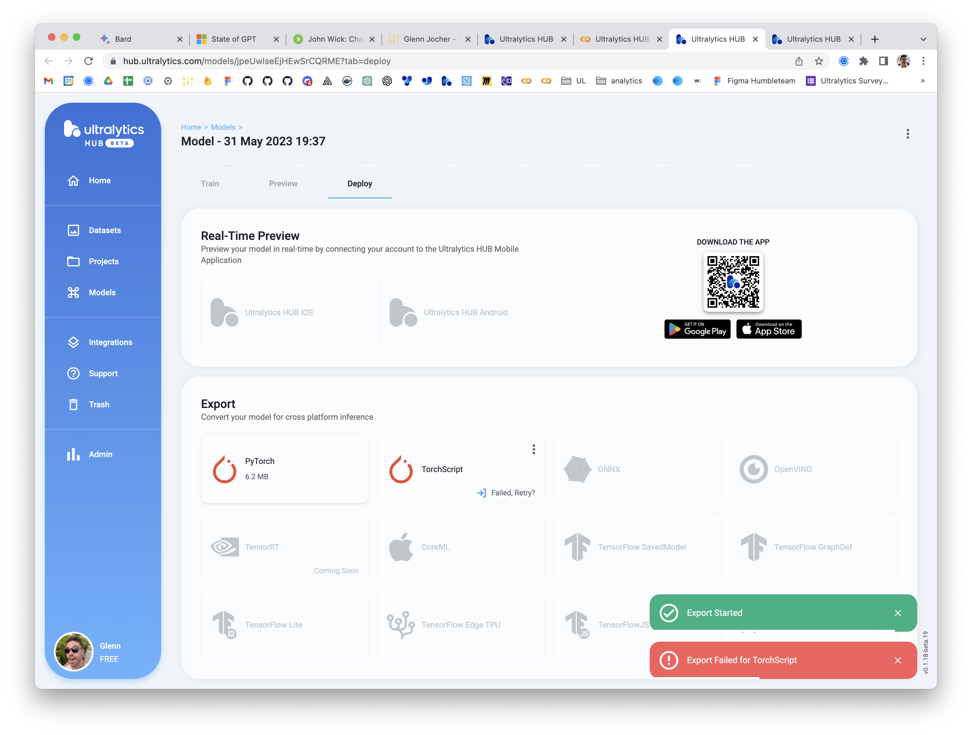 Hub Export And Inference Api Errors From 31 May · Issue 288 · Ultralyticshub · Github 