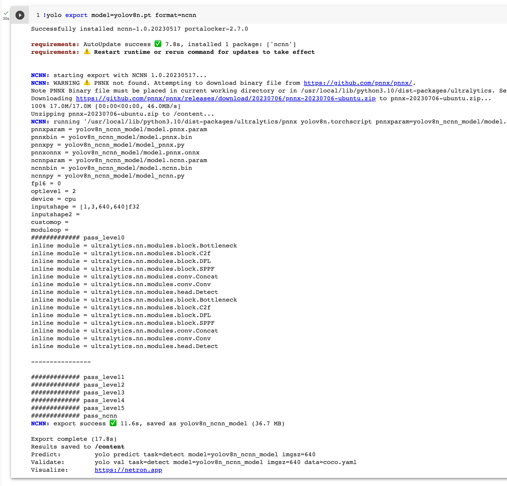 export ncnn PNNX bug · Issue #3786 · ultralytics/ultralytics · GitHub