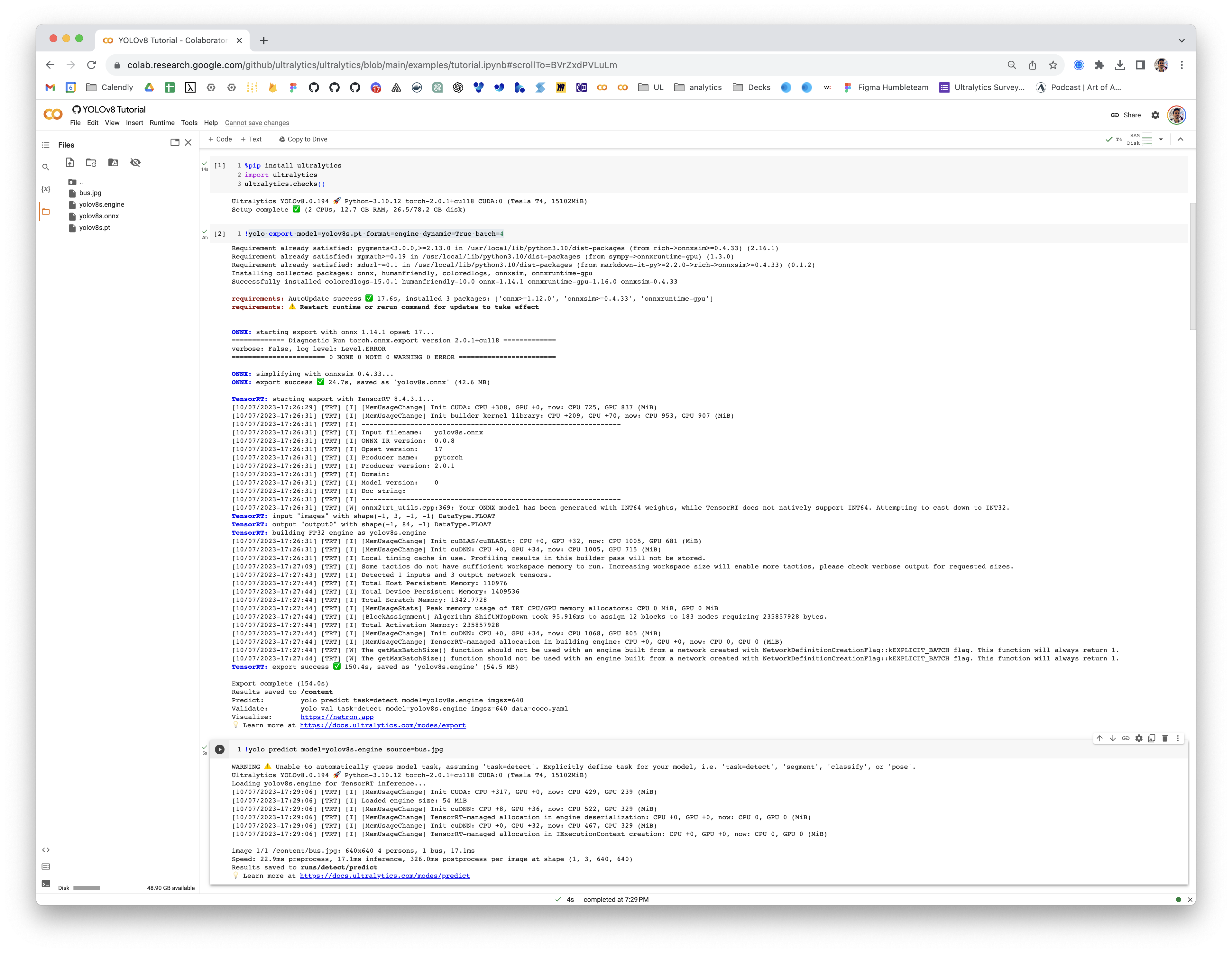 TensorRT (engine) dynamic export runs forever when batch > 3 · Issue #5261 · ultralytics ...