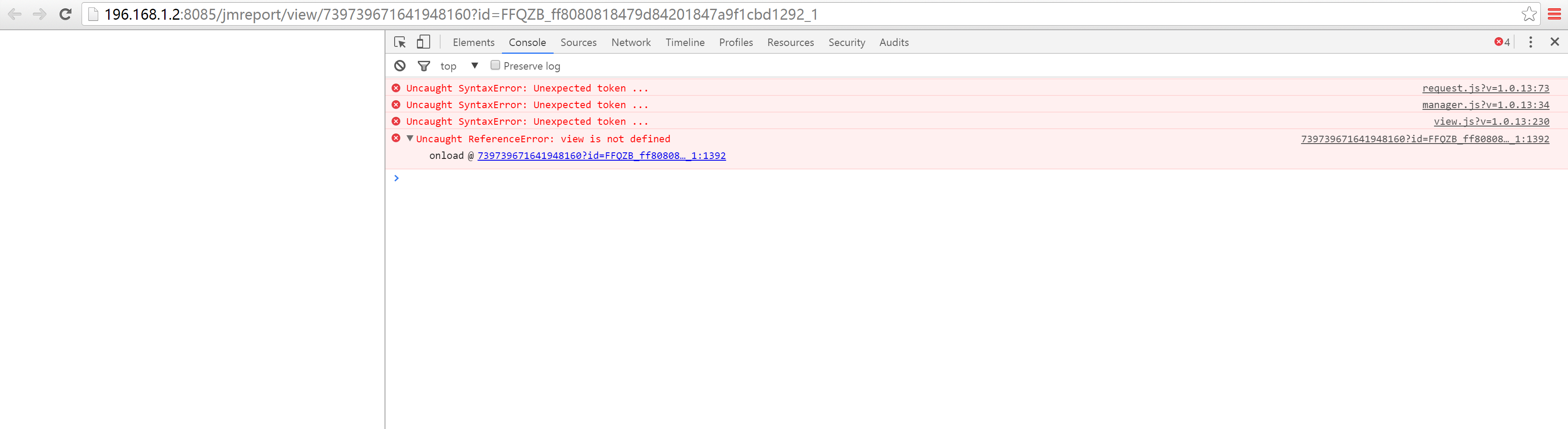 浏览器报错 · Issue #1508 · jeecgboot/JimuReport · GitHub