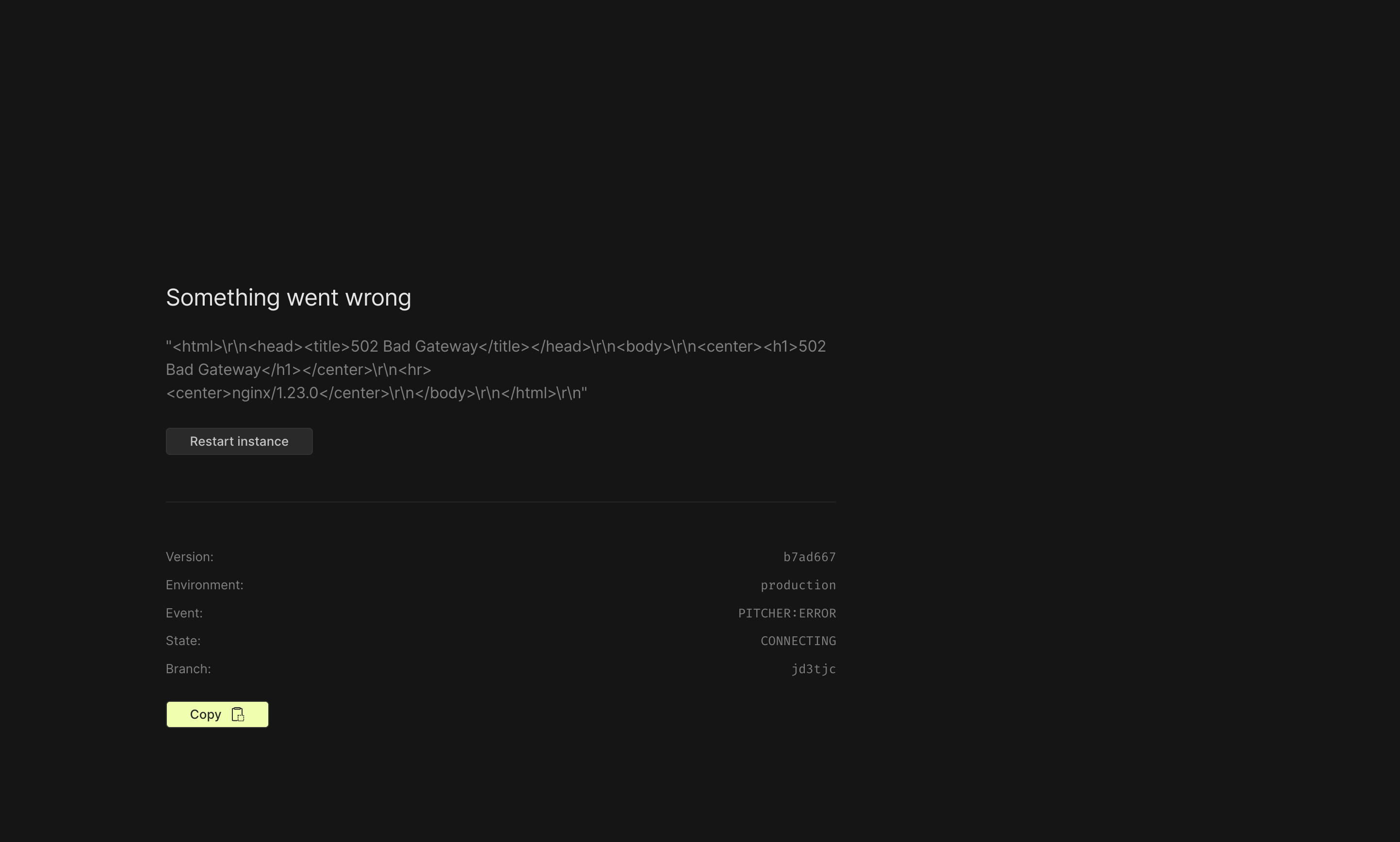 Sandbox crash report · Issue #7207 · codesandbox/codesandbox-client · GitHub