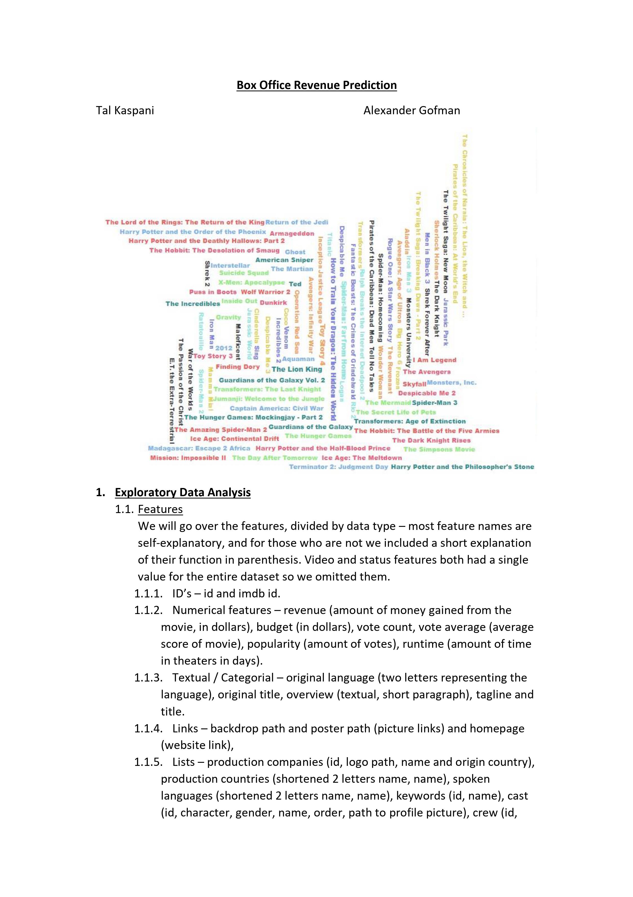 GitHub - gofmans/TMDBBoxOfficePrediction: Movie Revenue Prediction ...