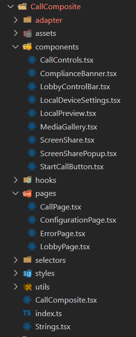 Update call composite folder structure (non-functional change) by JamesBurnside · Pull Request ...