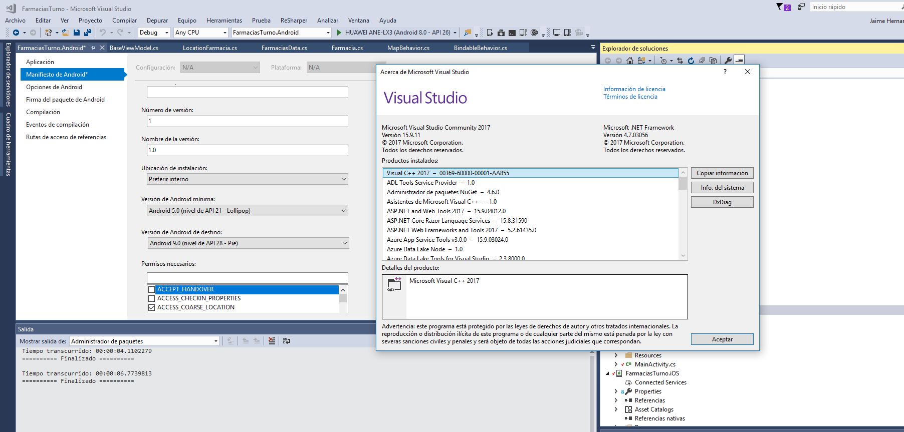 Target Framework Version is currently v8.1 and must be greater than or equal to v9.0 in order to ...