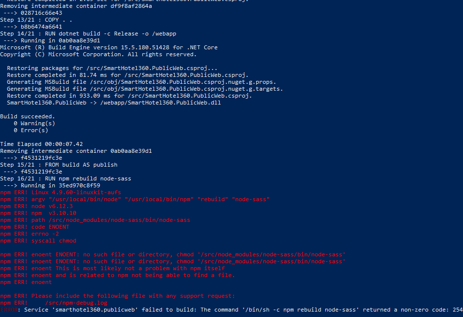 Build Errors · Issue 1 · Microsoft Smarthotel360 Website · Github