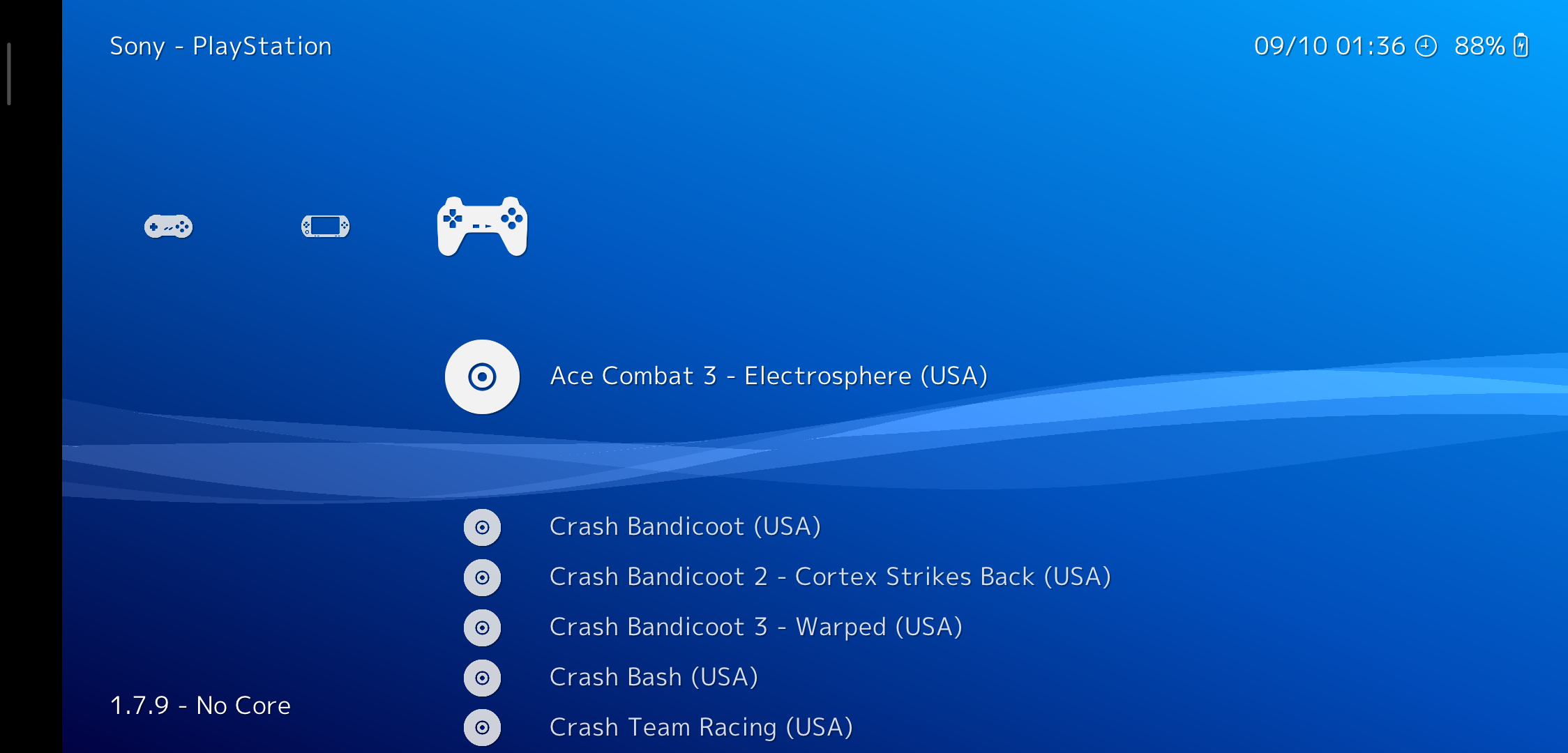 PS1 cores not appearing when trying to launch a game. · Issue #9578 ...