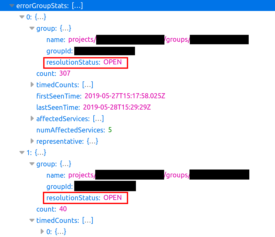 errorreporting : resolution status and resolution filter are not ...