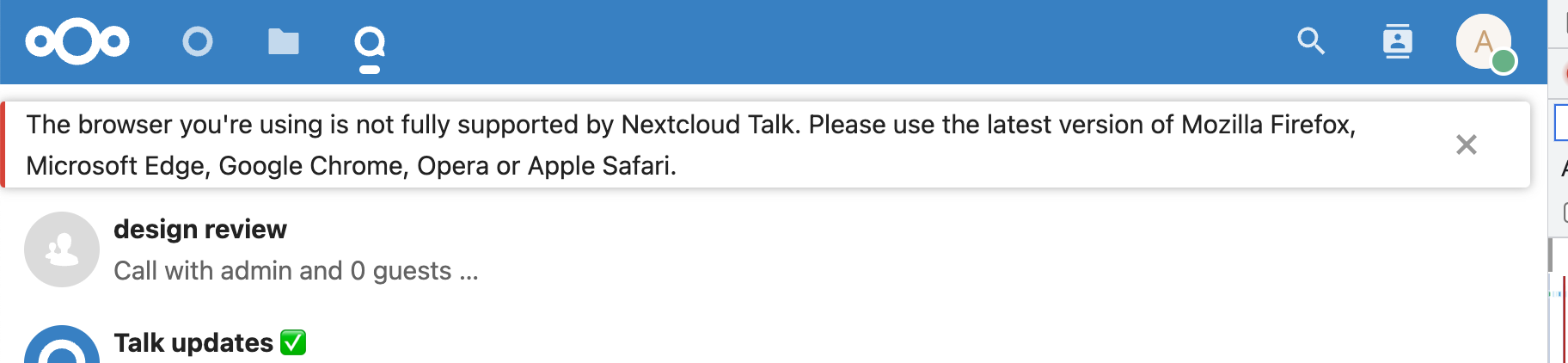 Unsupported browser message for Brave users · Issue #8966 · nextcloud ...